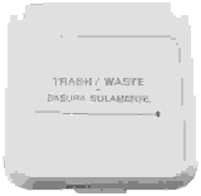 RECEPTACLE LABEL, TRASH / WASTE - GRAY LETTERING, PACK OF 5 - Sudsy ...