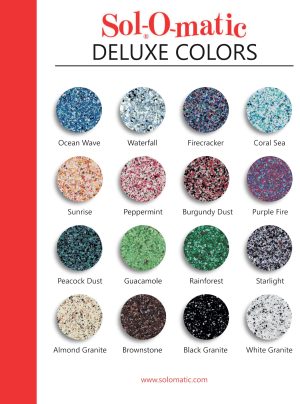 CACO STANDARD COLOR CHART - Sudsy Vending Supplies