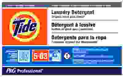 ULTRA TIDE PLUS BLEACH COIN VEND SINGLE USE DETERGENT (156)