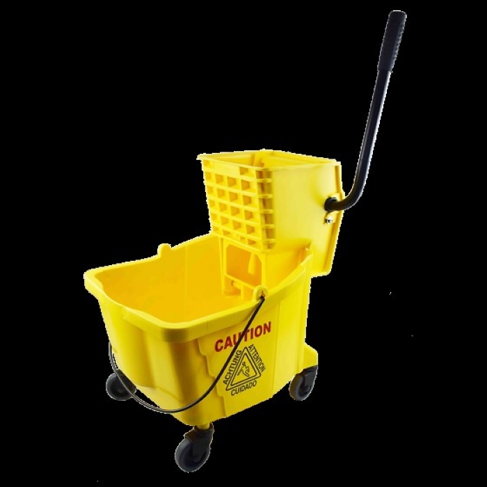 35 QUART SIDE PRESS BUCKET/ WRINGER COMBO - Sudsy Vending Supplies