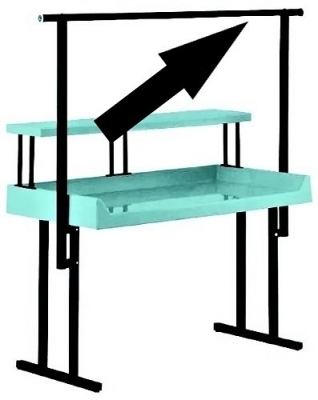 Full-Length Hanging Rack for 48" "TFD" Style Tables - Sudsy Vending ...