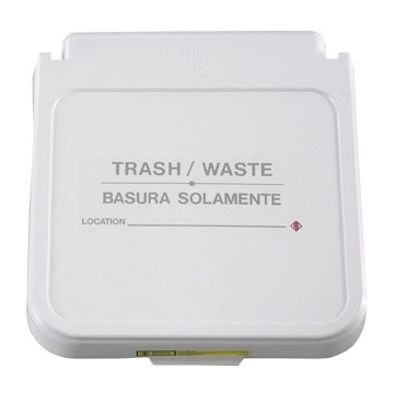 Receptacle Label- Trash/Waste - Gray Lettering- pack of 5 - Sudsy ...