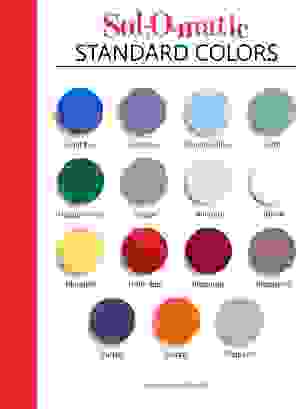 CACO STANDARD COLOR CHART - Sudsy Vending Supplies