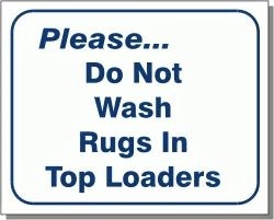 #L114 SIGN-PLEASE...DO NOT WASH RUGS IN TOP LOADERS - Sudsy Vending ...